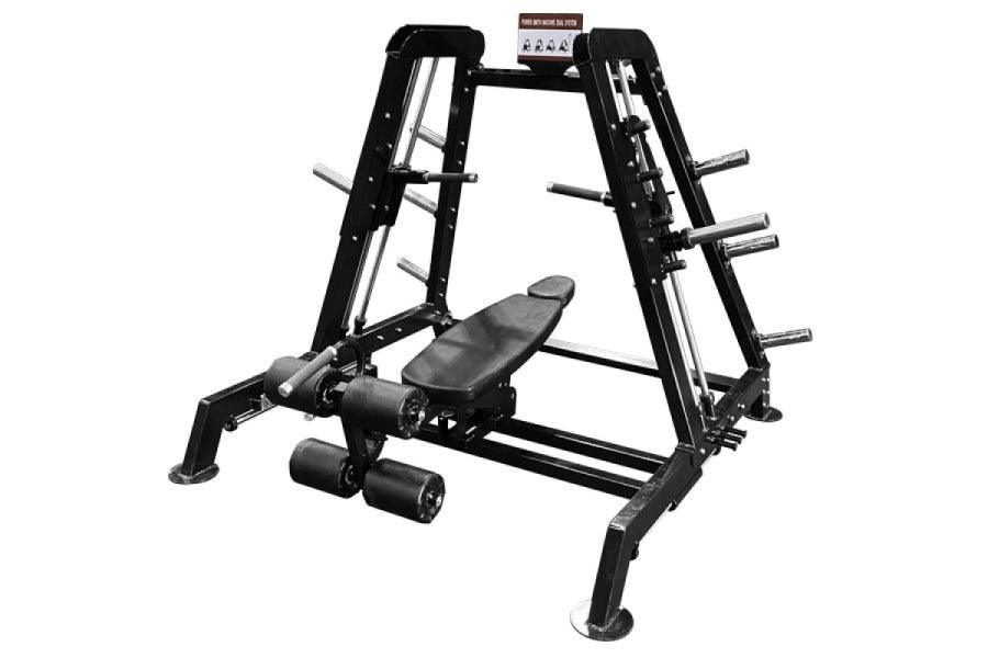 ODIN MULTI ADJUSTMENT PLATE LOADED SELF SPOTTING FLAT TO DECLINE PRESS ...