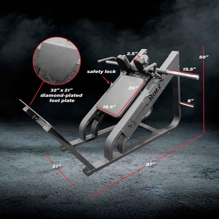 MIDAS PLATE LOADED HACK SQUAT – Bolt Fitness Supply, LLC