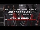 OUTLAW Leg Press Hack Squat Combo - Adjustable Home Gym Machine – Bolt ...